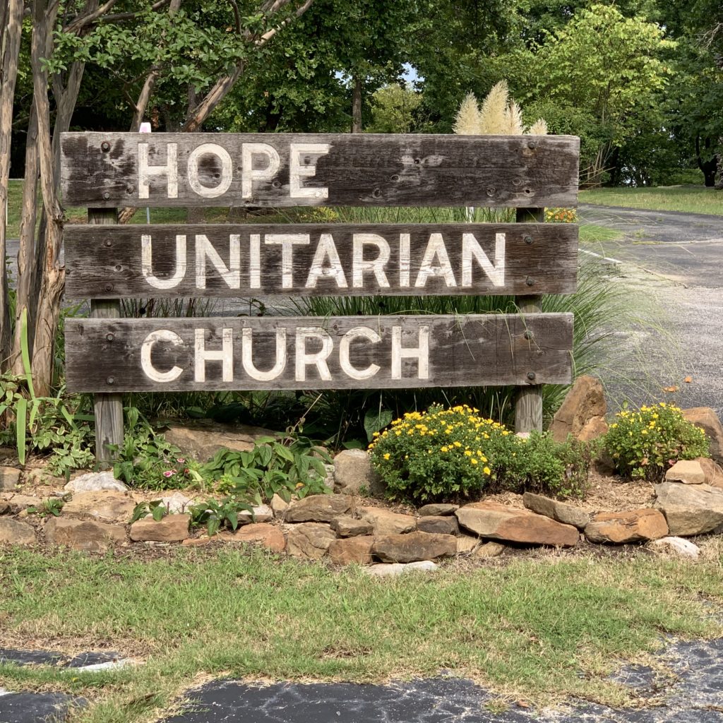 Hope Sign – Hope Unitarian Church – Tulsa, Oklahoma